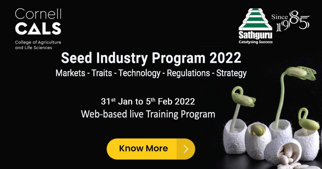 Seed Industry Program - Cornell Sathguru Executive Education