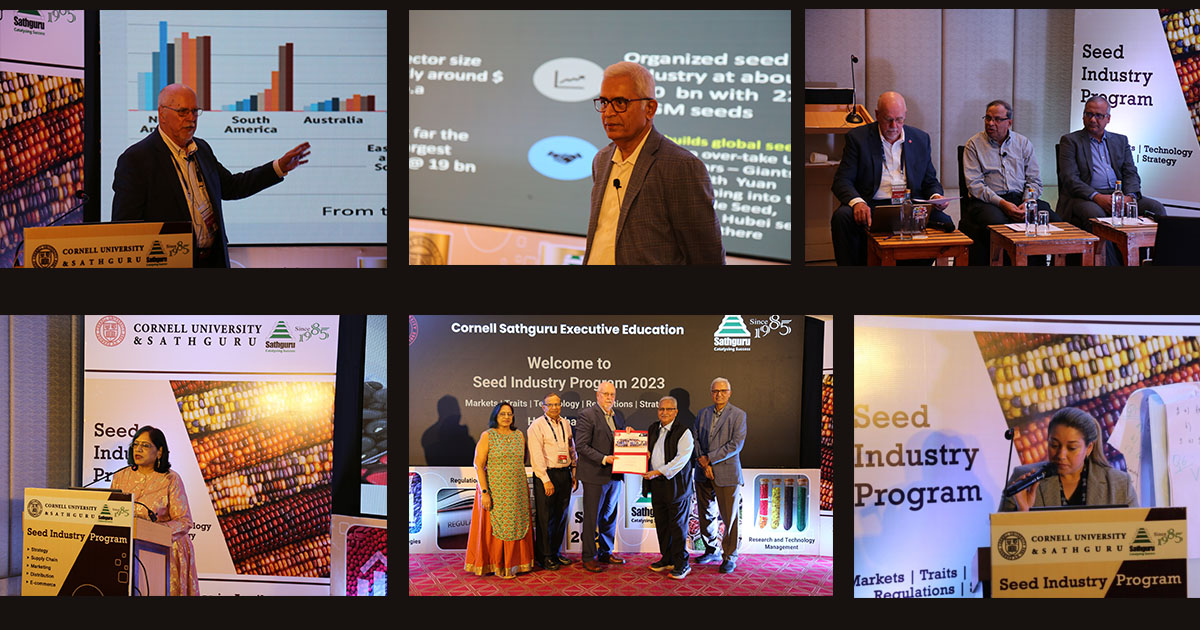 Cornell Sathguru Seed Industry Program 2023 Nurturing Growth ...